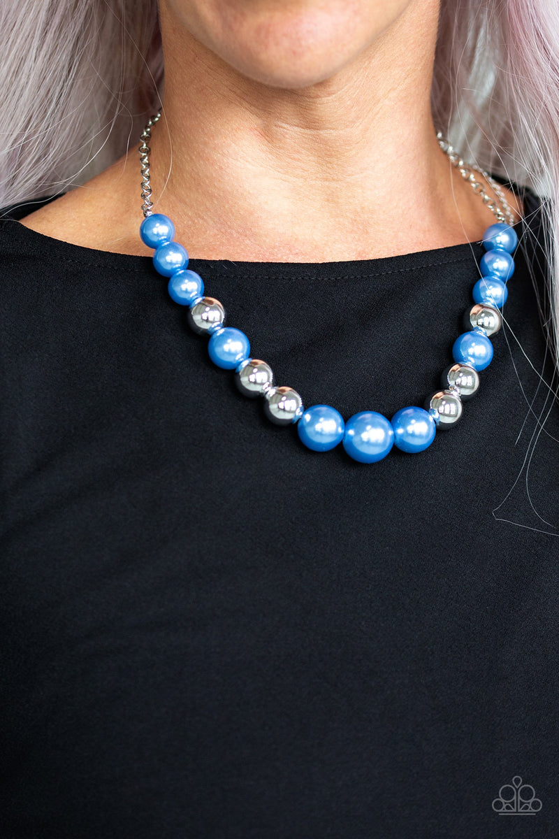 Paparazzi Take Note Blue Necklace